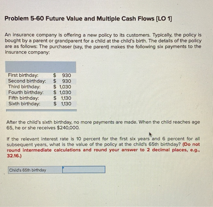 Problem 5-5 Calculating Annuity Cash Flows [LO 1] For | Chegg.com