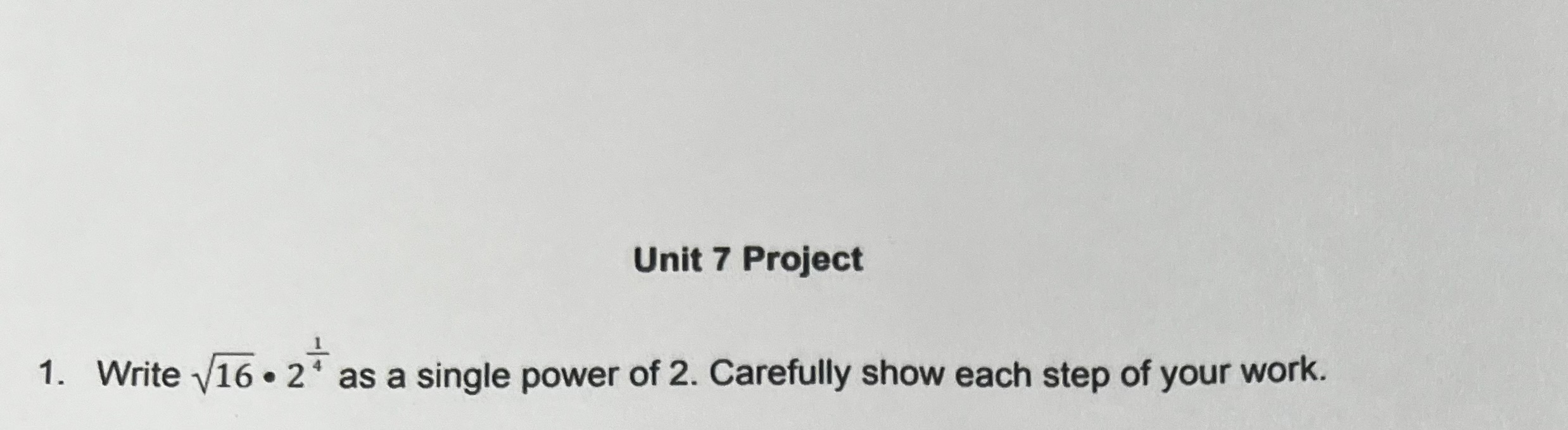 Solved Write 162*214 ﻿as a single power of 2 . ﻿Carefully | Chegg.com