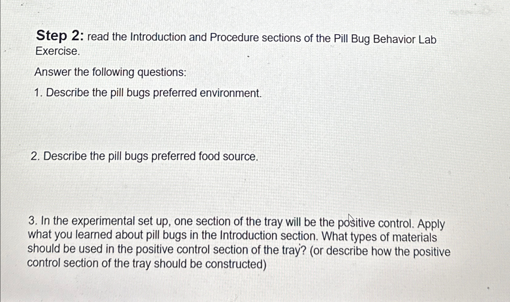 Solved Step 2: read the Introduction and Procedure sections | Chegg.com