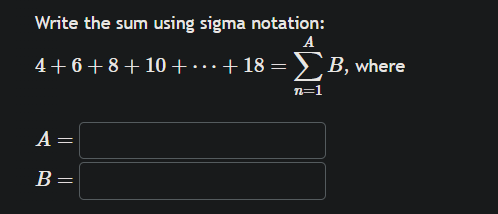 Solved Write the sum using sigma | Chegg.com