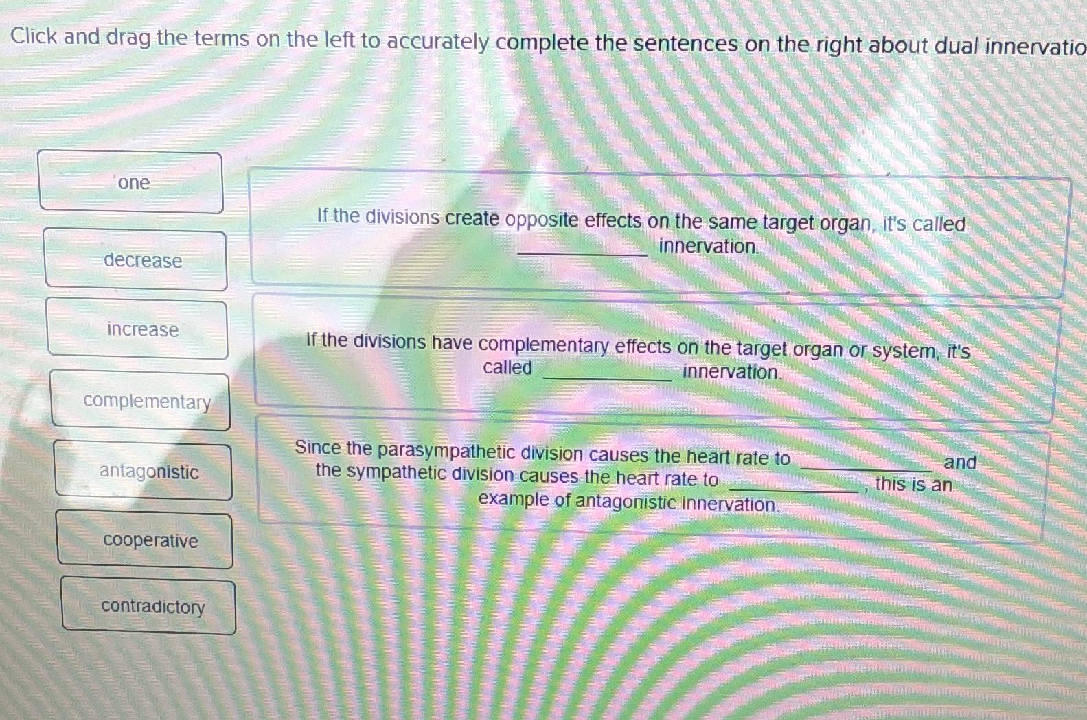 Solved Click and drag the terms on the left to accurately | Chegg.com