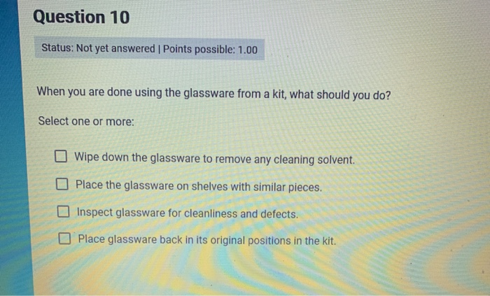 Question 10 Status: Not yet answered Points possible: | Chegg.com