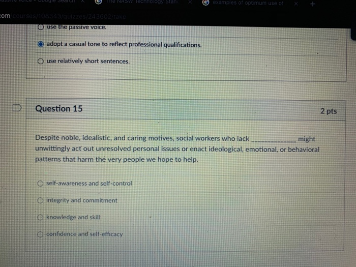 Solved WANASW Technology Stan examples of optimum use of com | Chegg.com