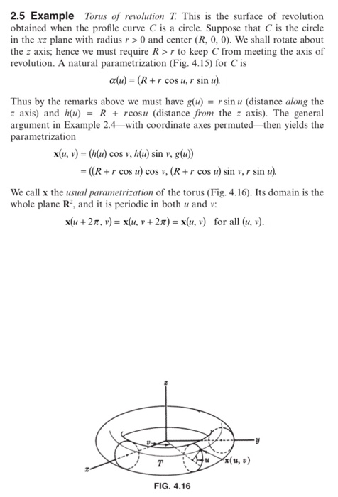 Solved 2. Let x be the usual parametrization of the torus | Chegg.com