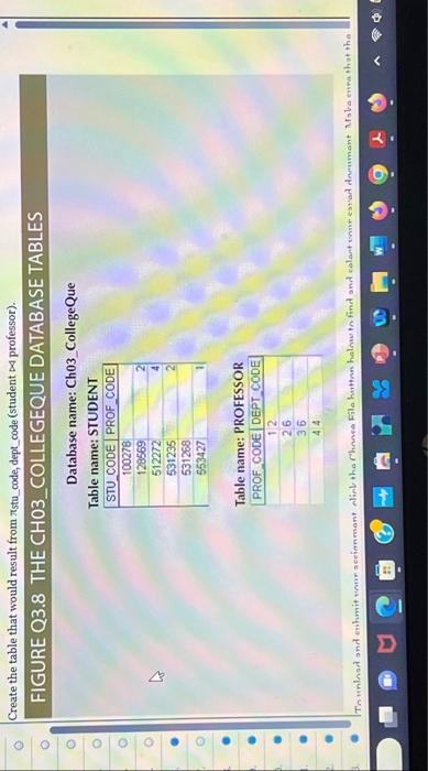 O O O Create the table that would result from | Chegg.com