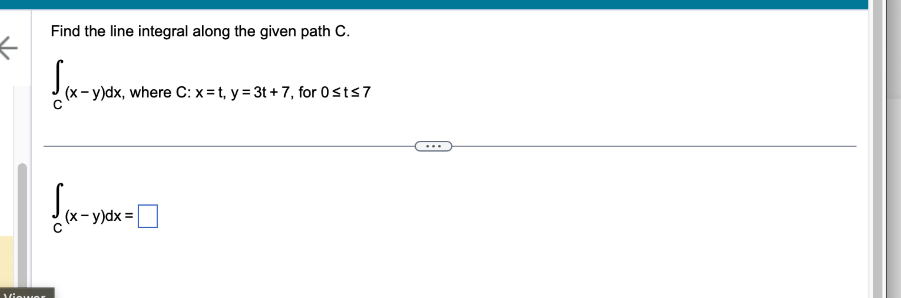 Solved Find the line integral along the given path | Chegg.com