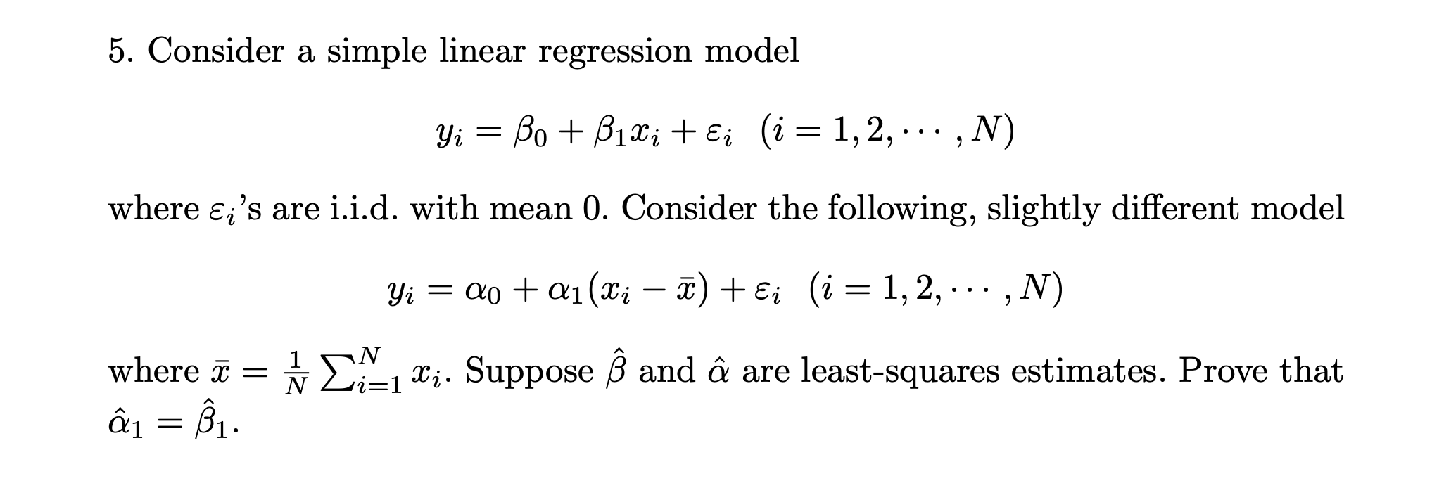 Solved Consider a simple linear regression | Chegg.com