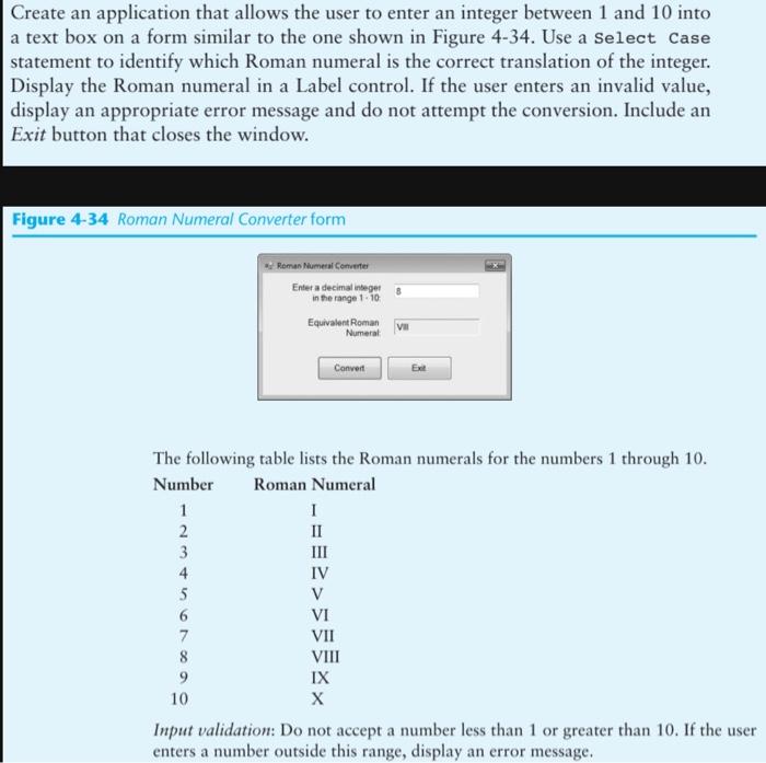 Solved Create an application that allows the user to enter | Chegg.com