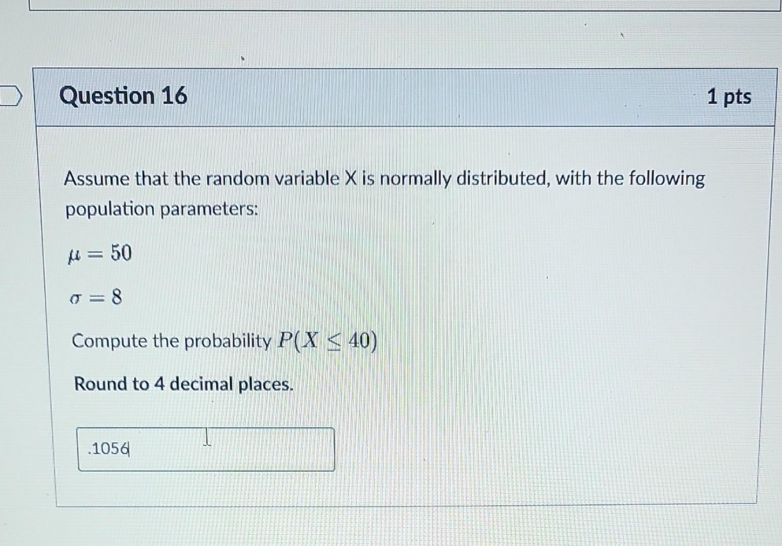Solved Assume that the random variable X is normally | Chegg.com