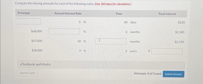 Solved Compute the missing amounts for each of the following | Chegg.com