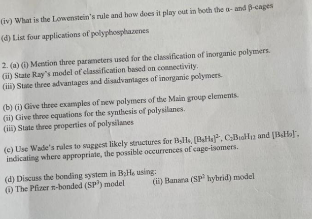 Solved (iv) ﻿What is the Lowenstein's rule and how does it | Chegg.com