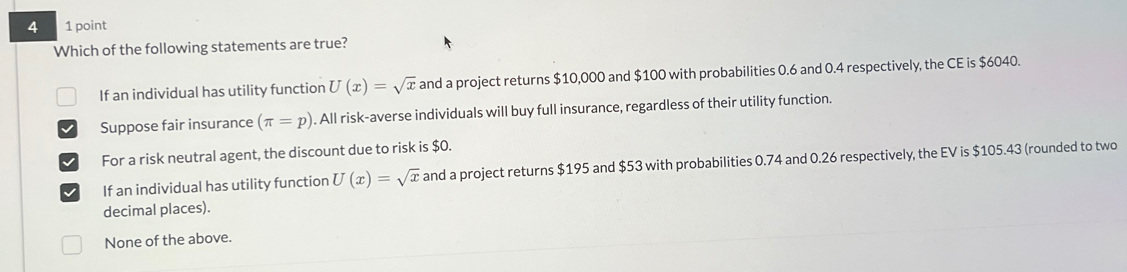 Solved Please answer ASAP ! ﻿Which of the following | Chegg.com