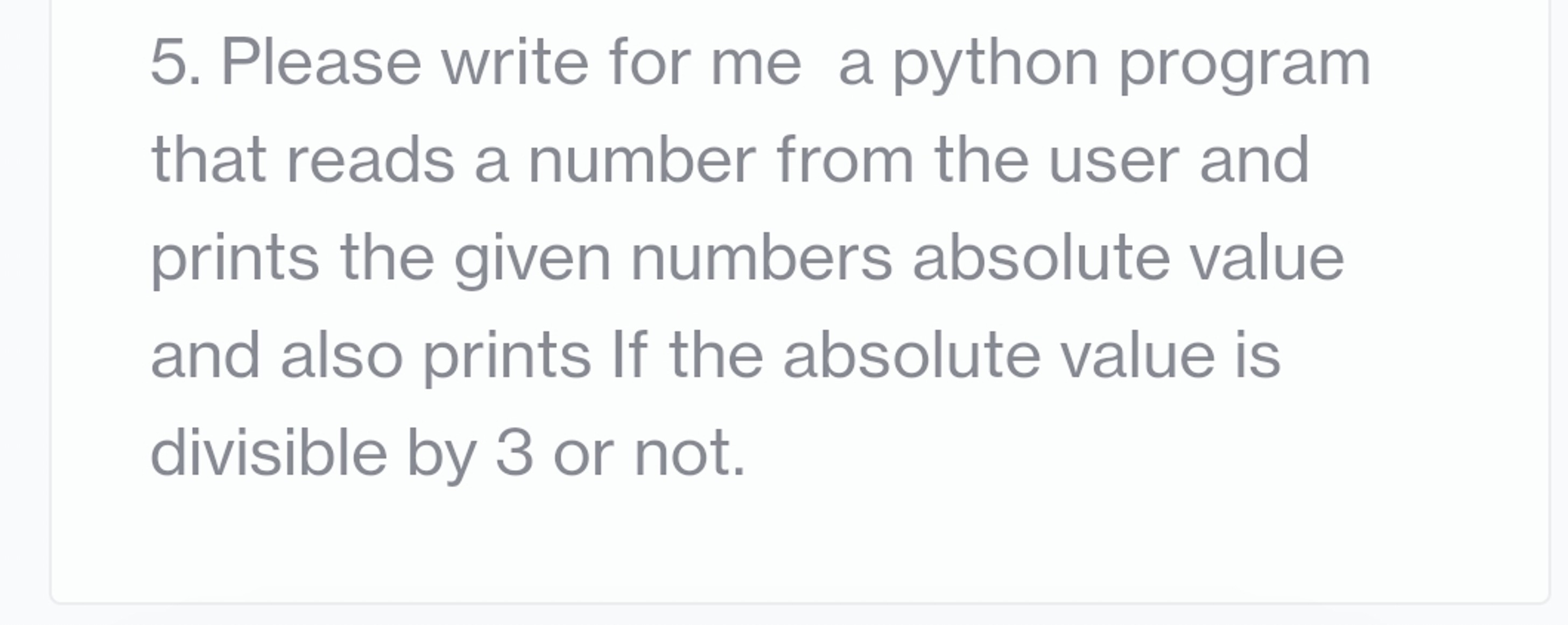 Solved Please write for me a python programthat reads a | Chegg.com