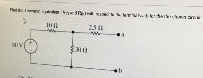 Solved Find the Thévenin equivalent ( Vth and Rth) with | Chegg.com