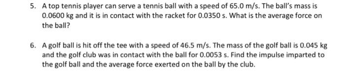 Solved AP Physics 1 Momentum Homework Do on a separate sheet | Chegg.com