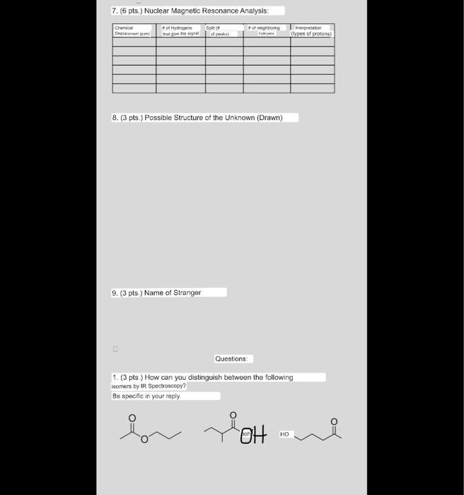 * molecular Formula =C3H7NO Degree of unsaluration | Chegg.com