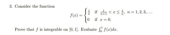 Solved 3. Consider the function f(x)={n10 if n+11 | Chegg.com