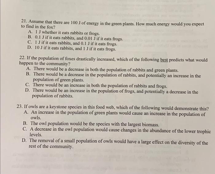 Solved above: A. The evenness is the same in both | Chegg.com