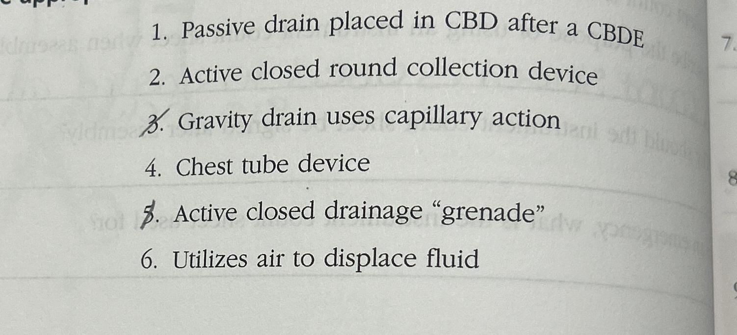 Solved Passive drain placed in CBD ﻿after a CBDEActive | Chegg.com