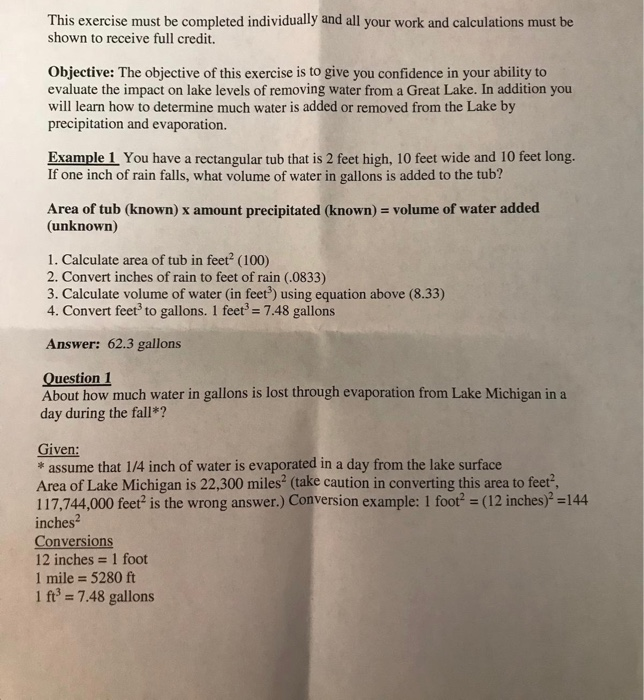 Solved This exercise must be completed individually and all | Chegg.com