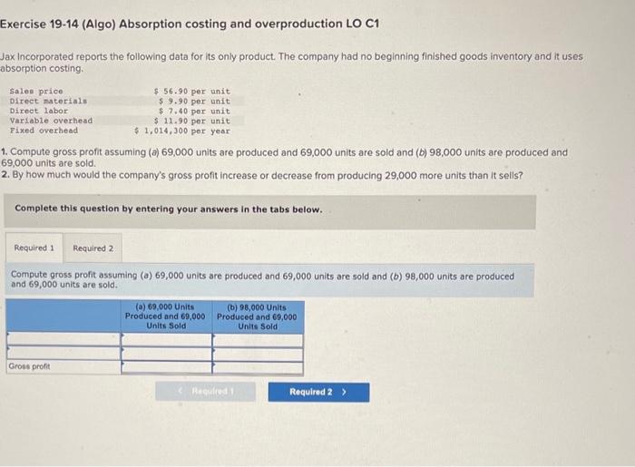 Solved Jax Incorporated reports the following data for its | Chegg.com