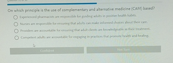 Solved On which principle is the use of complementary and | Chegg.com