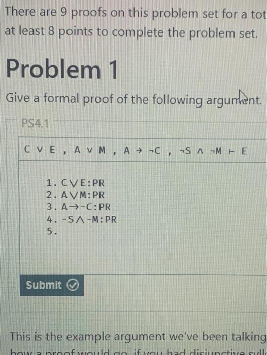 Solved There are 9 proofs on this problem set for a tot at | Chegg.com