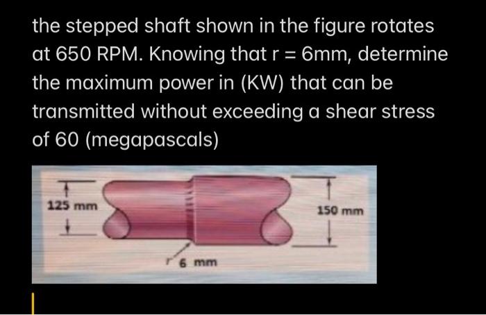 Solved Determine the maximum bending stress in (megapascals) | Chegg.com