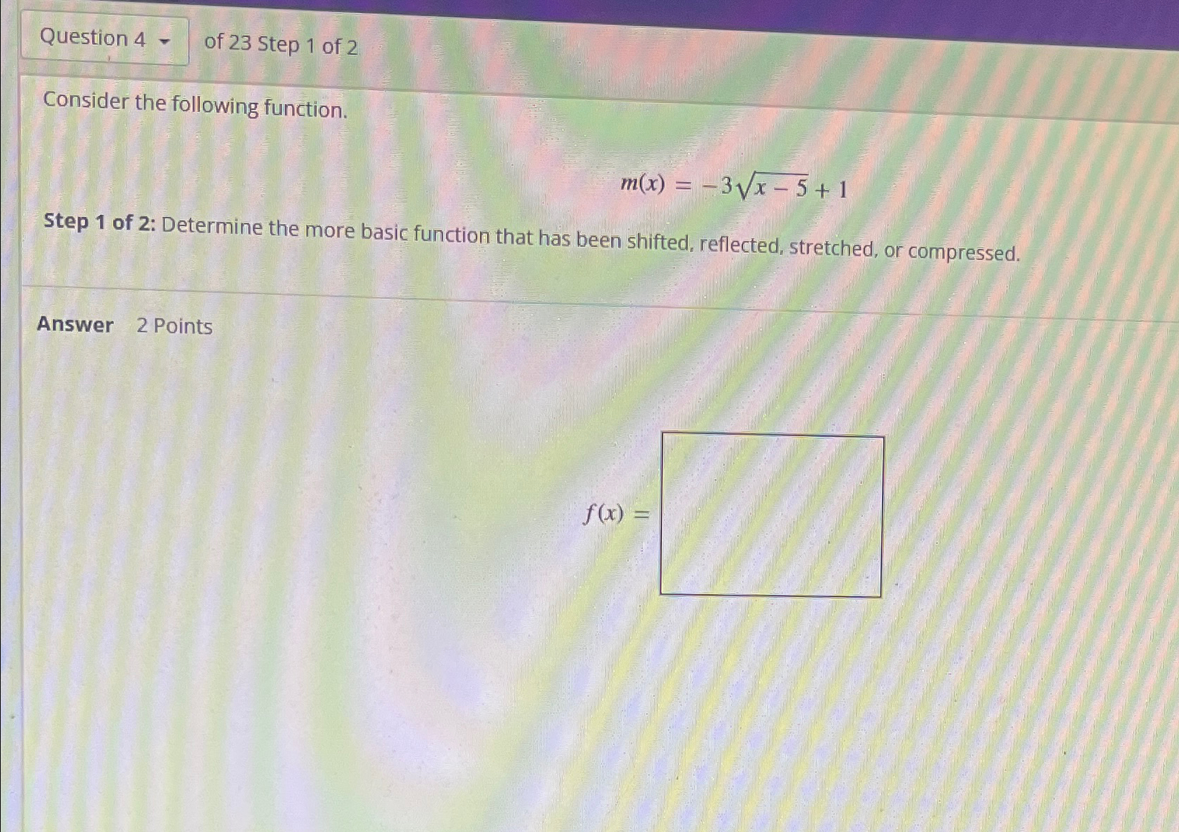 Solved of 23 Step 1 of 2Consider the following | Chegg.com Solved of 23 Step 1 of 2Consider the following | Chegg.com