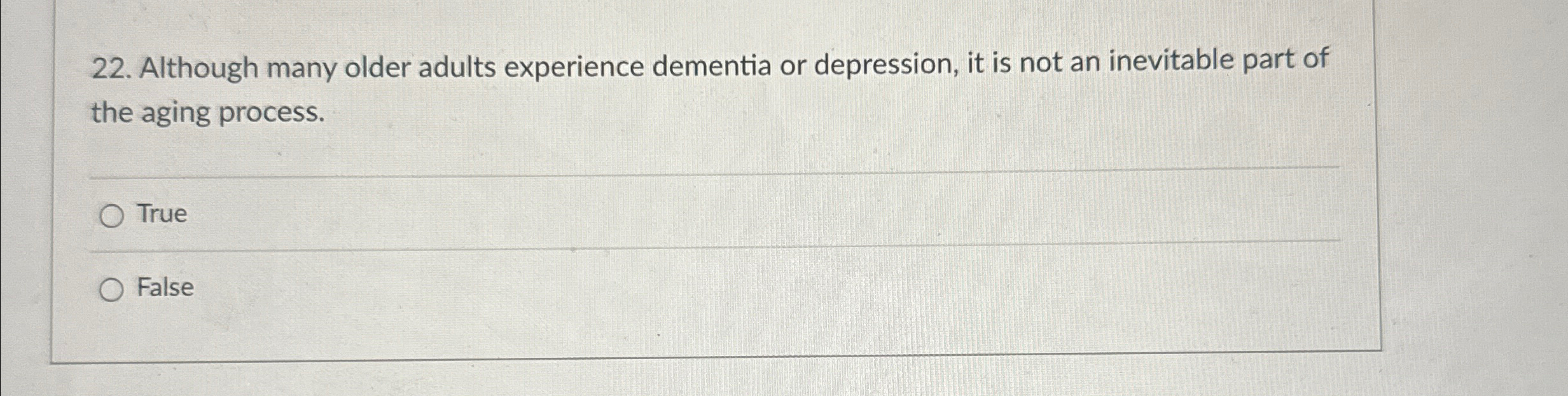 Solved Although many older adults experience dementia or | Chegg.com