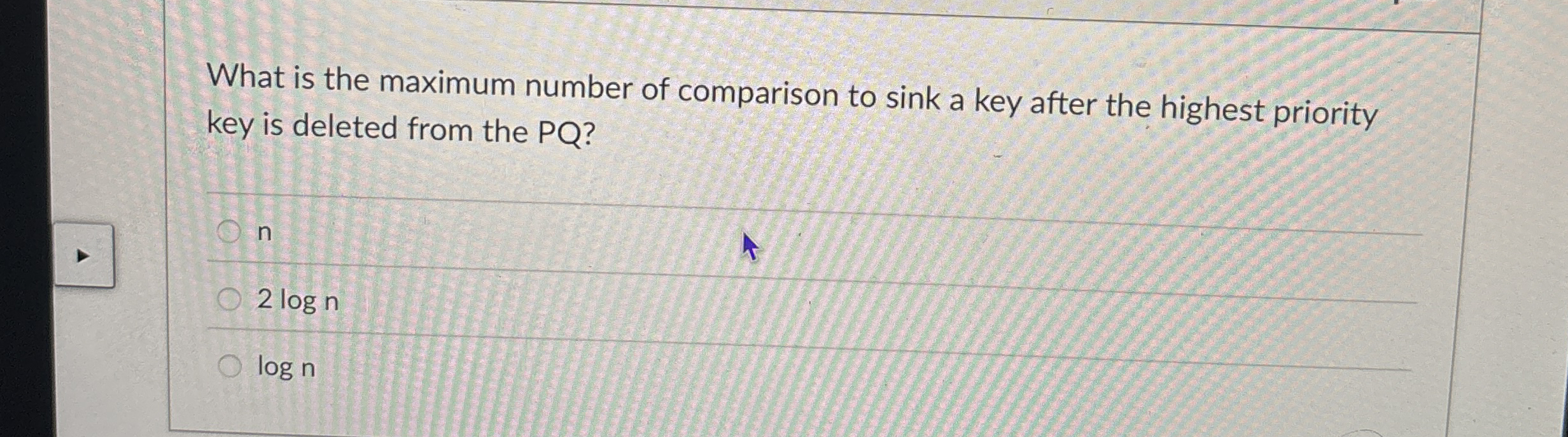 Solved What is the maximum number of comparison to sink a | Chegg.com