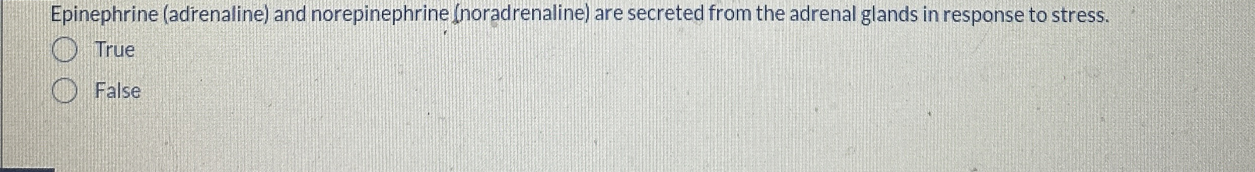 Solved Epinephrine (adrenaline) ﻿and norepinephrine | Chegg.com