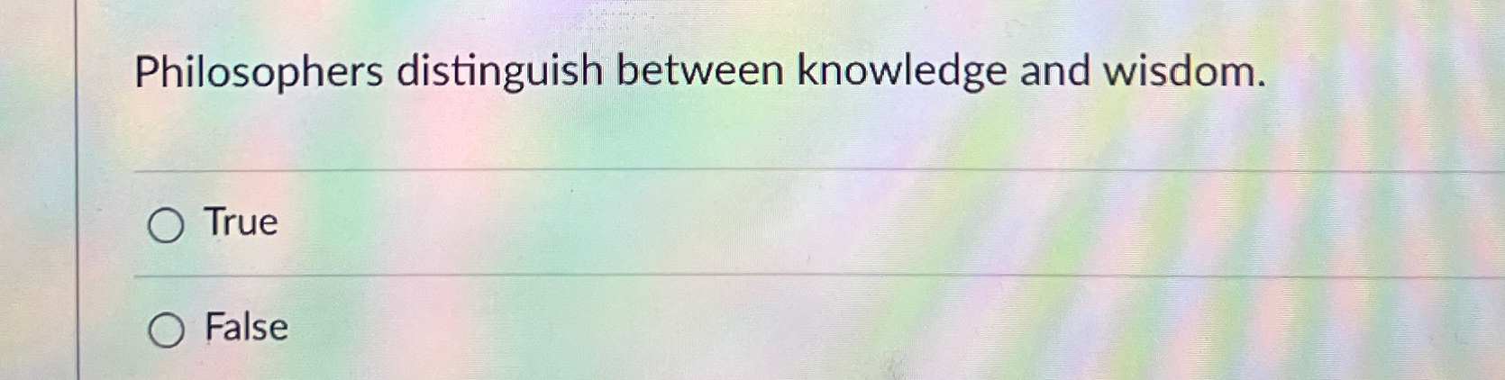 Solved Philosophers distinguish between knowledge and | Chegg.com