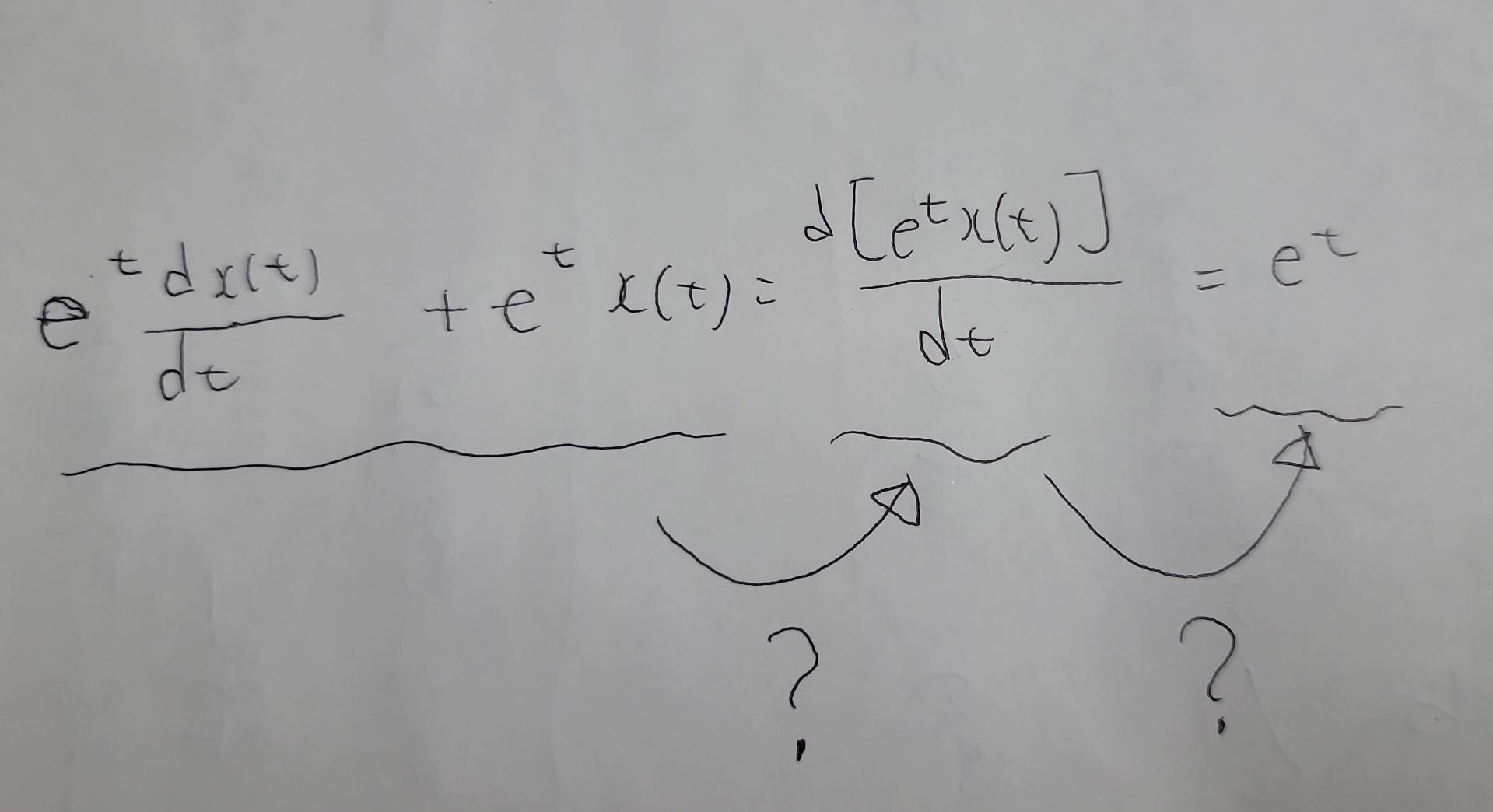 Solved etdtdx(t)+etx(t)=dtd=?? | Chegg.com
