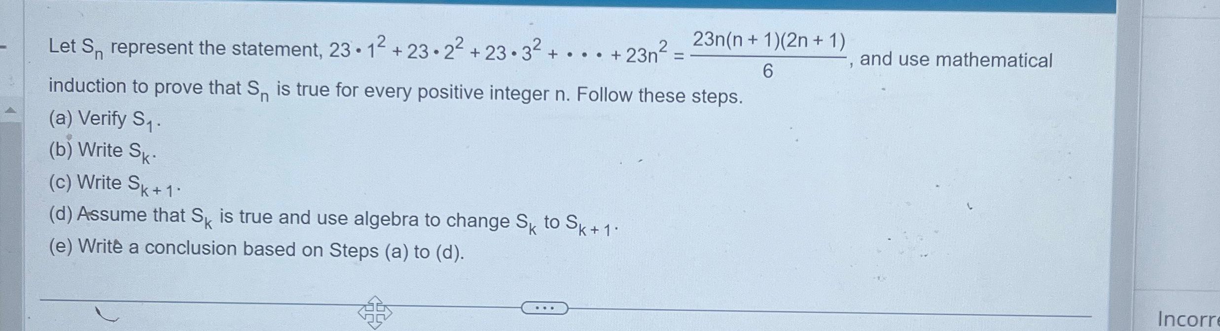 Solved Let Sn ﻿represent the statement, | Chegg.com