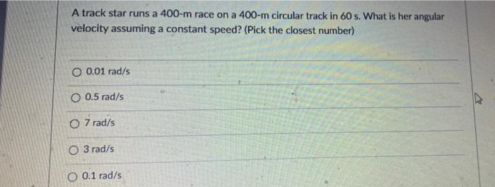 Solved A track star runs a 400-m race on a 400-m circular | Chegg.com