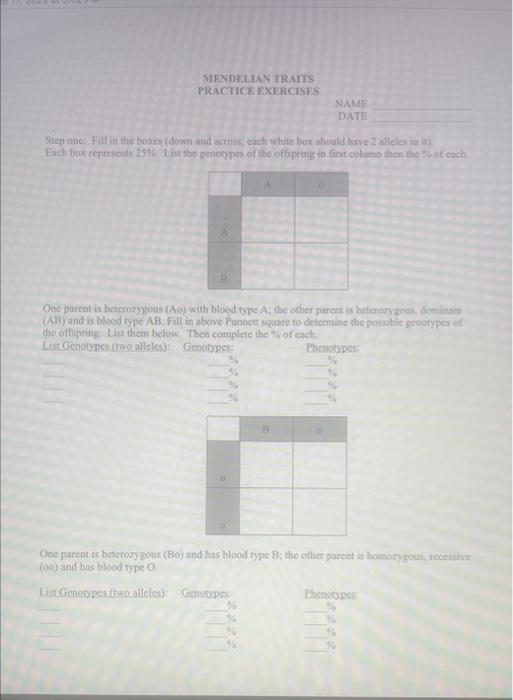 Step one. Fill in the boxos (down and across, each | Chegg.com