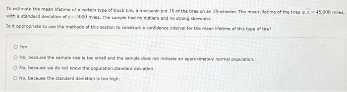 Solved To estimate the mean lifetime of a certain type of | Chegg.com