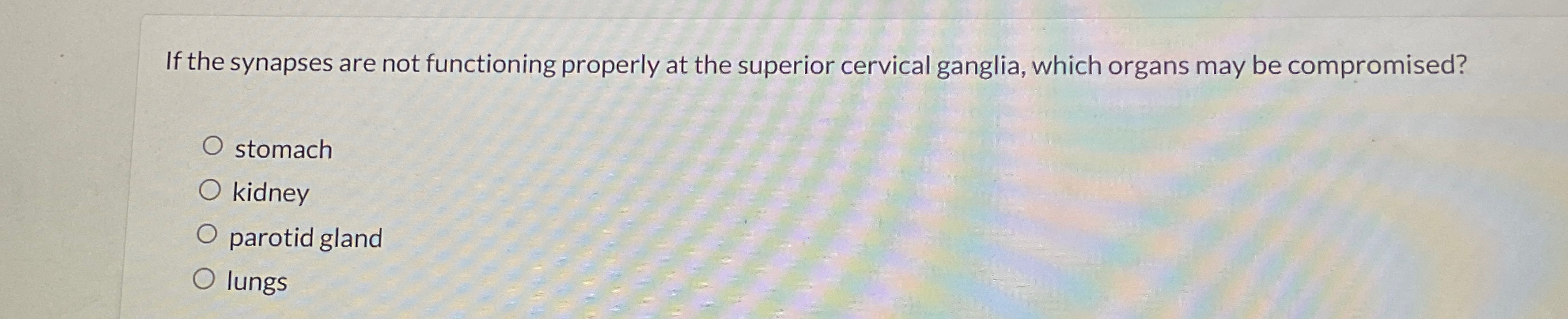 Solved If the synapses are not functioning properly at the | Chegg.com