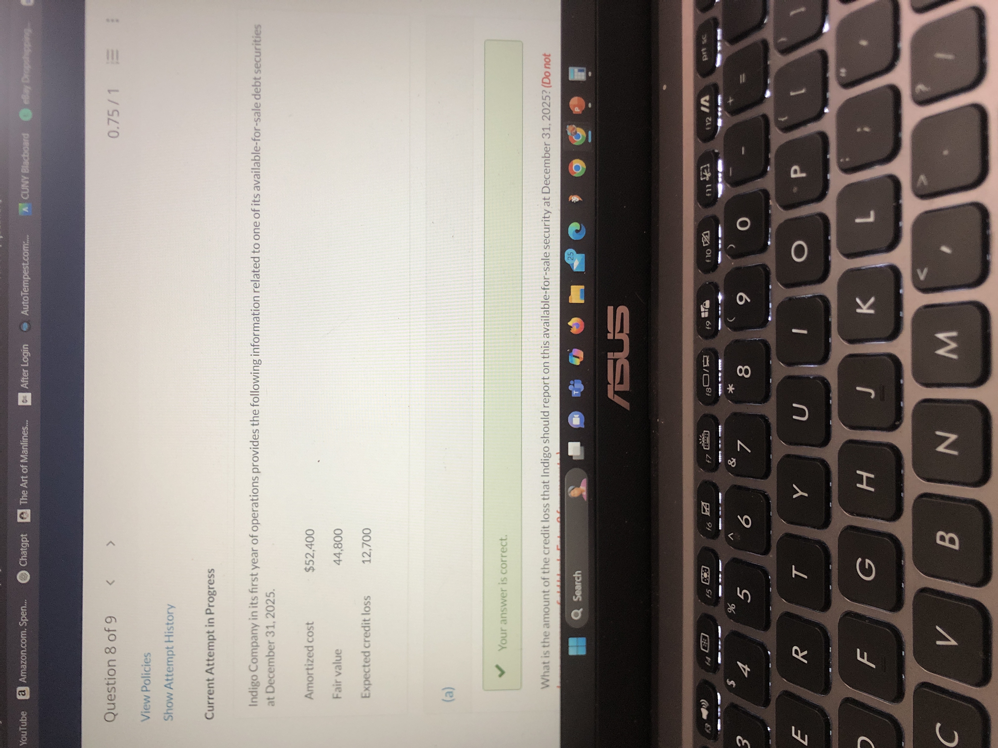 Solved Current Attempt in ProgressIndigo Company in its | Chegg.com