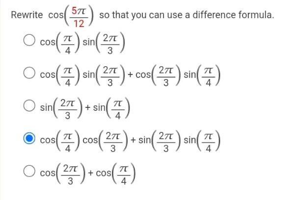 Solved Find the exact values of the sine, cosine, and | Chegg.com