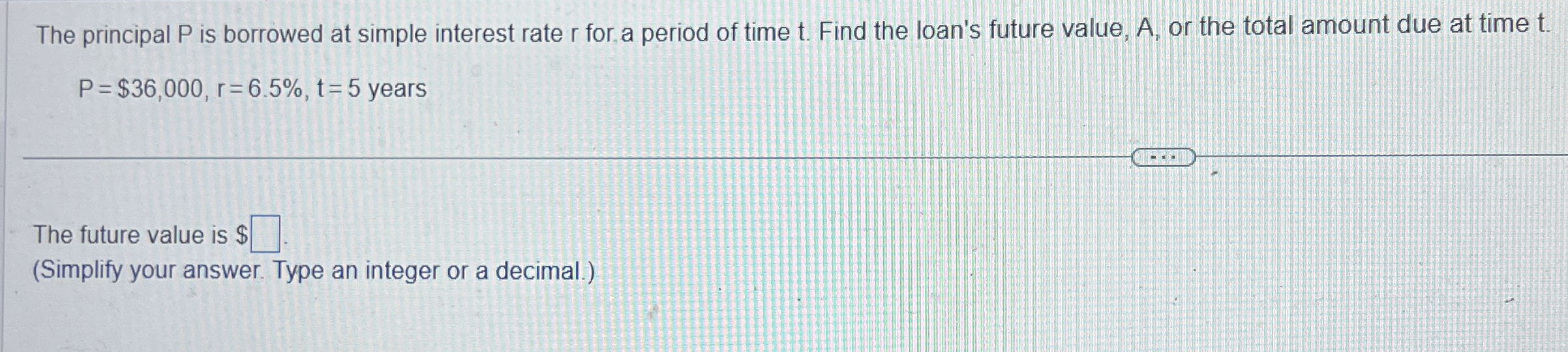 Solved The principal P ﻿is borrowed at simple interest rate | Chegg.com