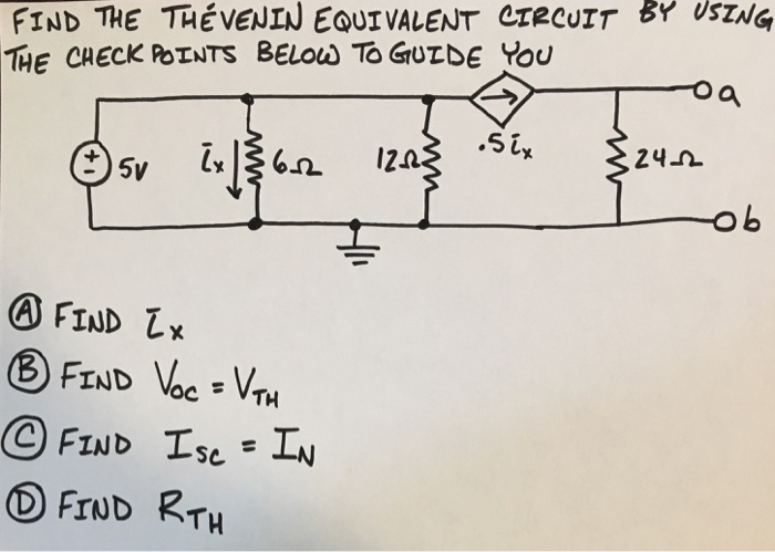 Solved FIND THE THÉ VENIN EQUIVALENT CIRCUIT BY USING THE | Chegg.com