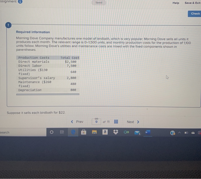 Solved ssignment Saved Help Save & Exit Check Required | Chegg.com