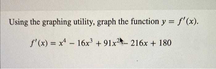 Solved Using the graphing utility, graph the function | Chegg.com