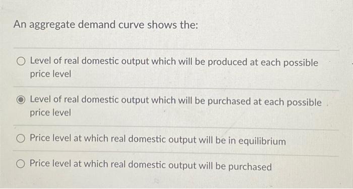 Solved The immediate-short-run aggregate supply curve is: | Chegg.com