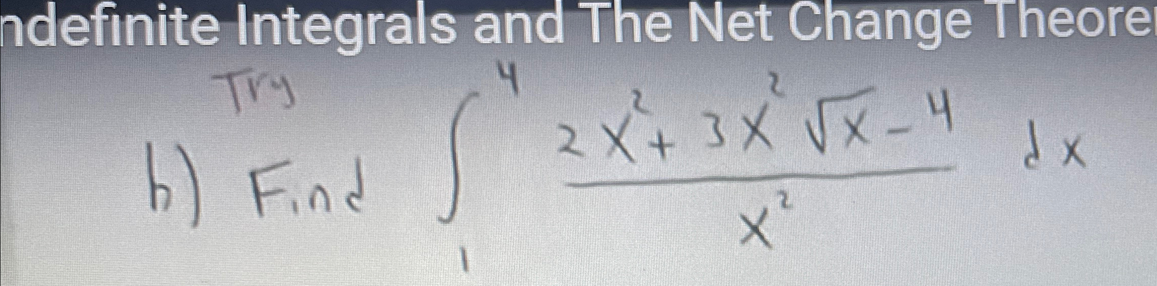 Solved ndefinite Integrals and The Net Change Theoreh) ﻿Find | Chegg.com