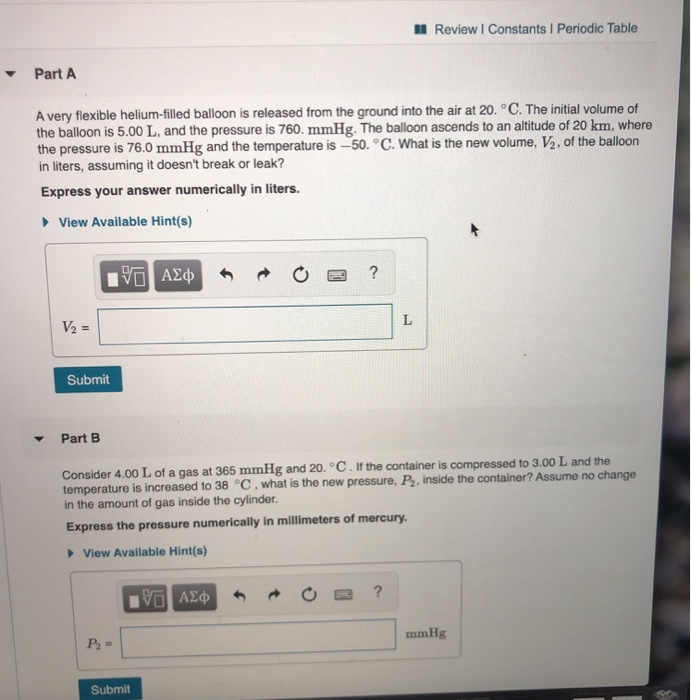 Solved Review Constants 1 Periodic Table Part A A | Chegg.com
