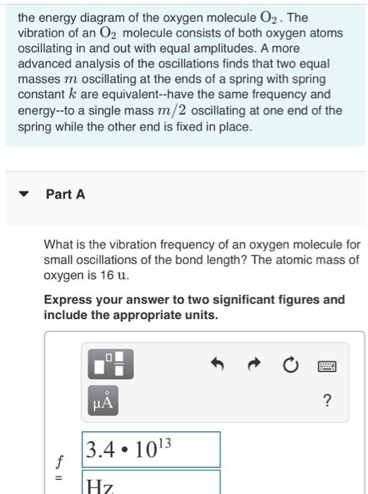 the energy diagram of the oxygen molecule 02. The | Chegg.com