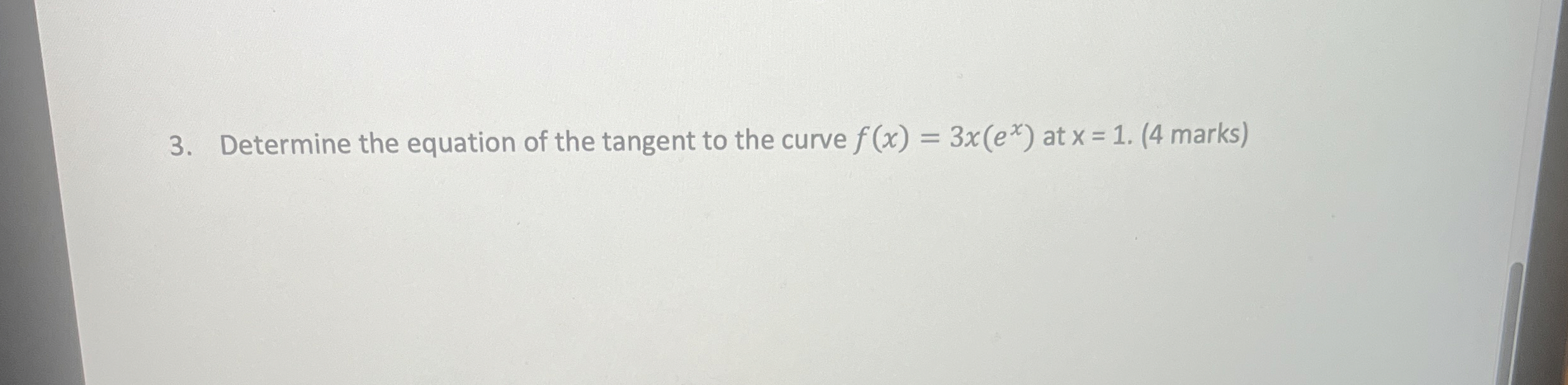 Solved Determine the equation of the tangent to the curve | Chegg.com